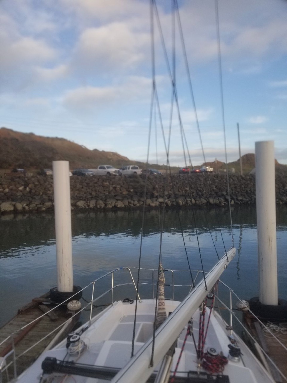 Lazy jacks rigged – "Bold Flight"