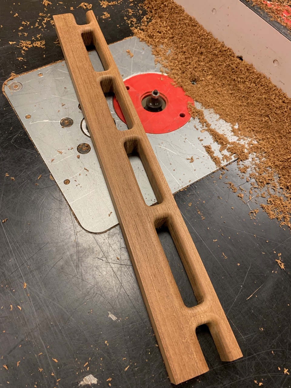 Teak trim for interior panels – "Bold Flight"